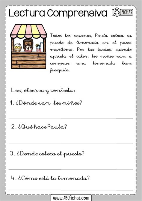 Fichas De Lectura Para Imprimir 2 Primaria Image To U