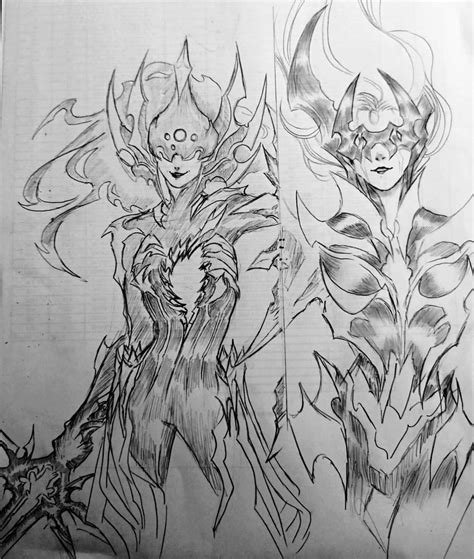Corrupted Leona And Diana Doodle By Me In My Free Time Rleonamains