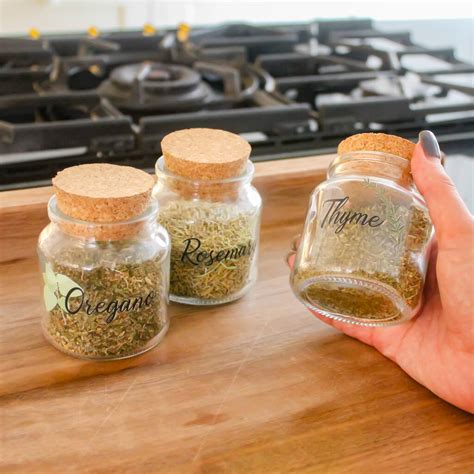 Glass Herb Jar T Set By Proper Goose