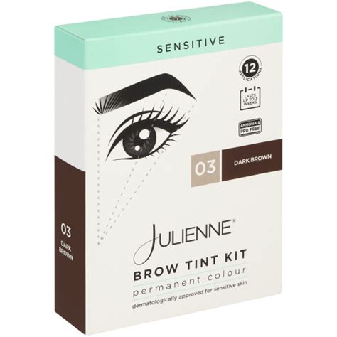 Julienne Brow Tint Kit Dark Brown 5ml Clicks