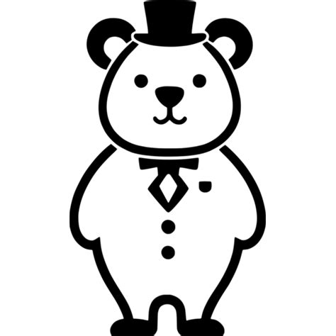 Dapper Bear Svg Graphic