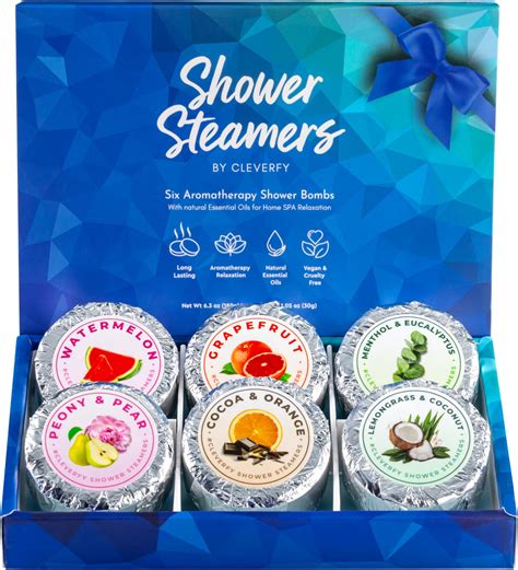 Holiday T Shower Steamers Eucalyptus 18 Pack Aromatherapy Shower Bath Bombs