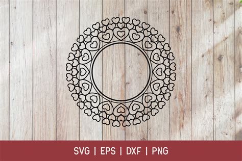 Love Circle Frame Ornament Graphic By Doridodesign Creative Fabrica