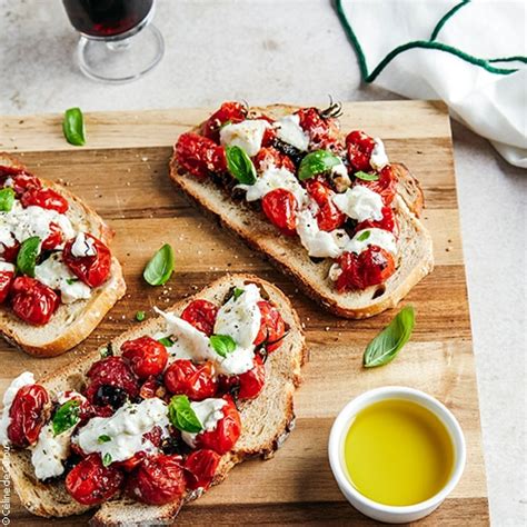 Huiles Et Olives Huiles Et Olives Tartine Tomate Cerise Burrata Huile