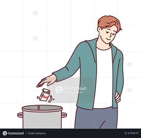 Best Man Throwing Cigarette In Dustbin Illustration Download In Png