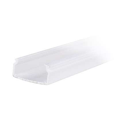 Canaleta blanca con tapa transparente de PVC auto extinguible ideal para colocar iluminación