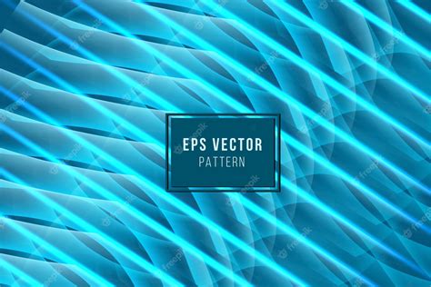 Premium Vector Blue Pattern Seamless Background Shiny Glow Eps Vector