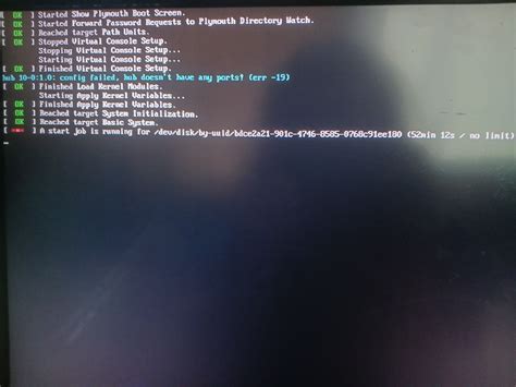 PC Won T Boot Stuck On A Start Job Issues Assistance Garuda Linux Forum
