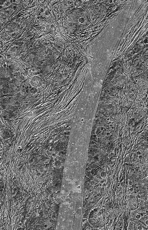 Ganymede Bright And Dark Terrain Nasa Solar System Exploration
