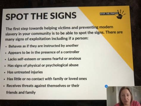 Human Trafficking Signs Soroptimist International Great Britain And