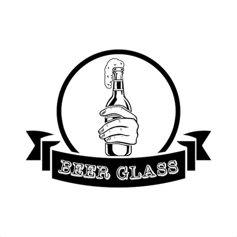 Premium Vector Beer Glass Logo Illustration Vector Design