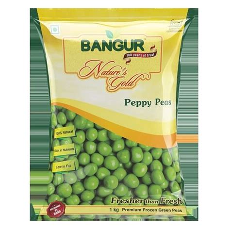 A Grade Pure Green Peas Packaging Size Kg With Months Shelf Life Texture Frozen At