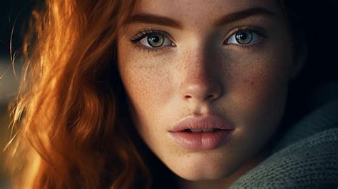 Premium Ai Image Closeup Portrait Of Woman