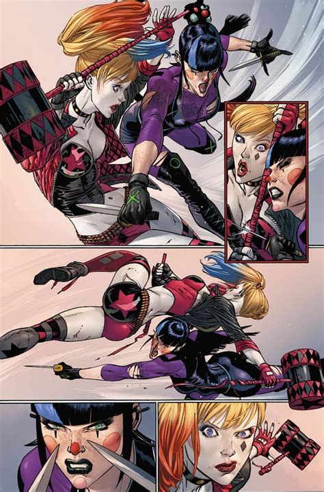 Harley Quinn Brings A Gun To Punchlines Knife Fight In Batman 93