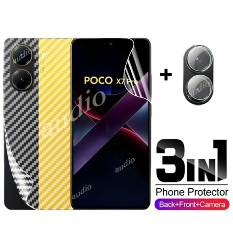 Poco X Pro G In Front Back Lens Hydrogel Film For Xiaomi Poco X Pro X Pro G