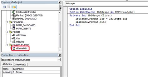 Calendário em Excel VBA fonte liberado para estudo