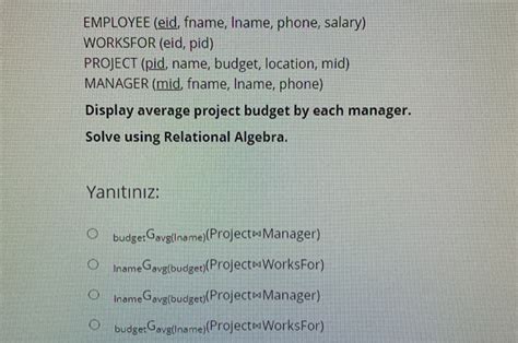 Solved EMPLOYEE Eid Fname Iname Phone Salary WORKSFOR Chegg