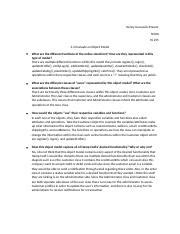 Asignment Cs Docx Kenny Gunsaulis Maurer Snhu Cs Evaluate An Object Model What