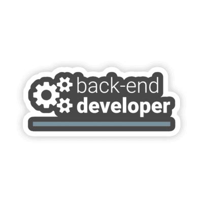 Back End Developer Sticker Stickermirchi