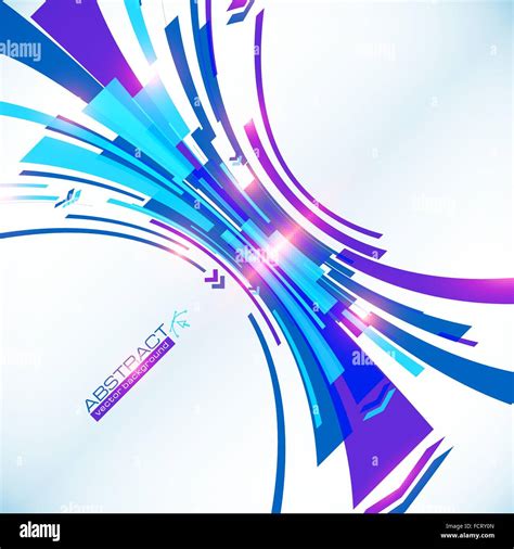 Blue Abstract Futuristic Vector Background Stock Vector Image And Art Alamy