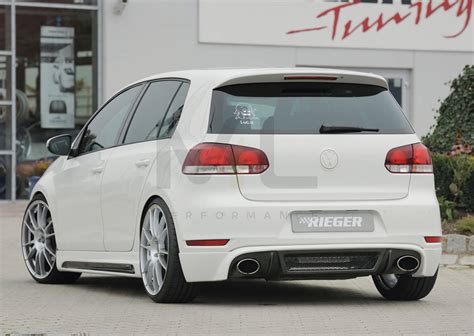 Rieger 00099124 Vw Mk6 Golf Rear Diffuser Gti And Gtd Carbon Look Ml Performance Us