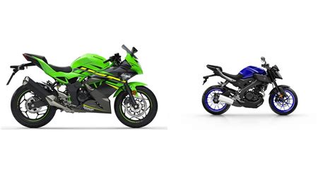 Motorrad Vergleich Kawasaki Ninja 125 2019 Vs Yamaha MT 125 2018