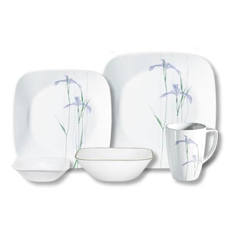 Esklusif Dari Us Corelle® Square™ Shadow Iris 30 Pc Set