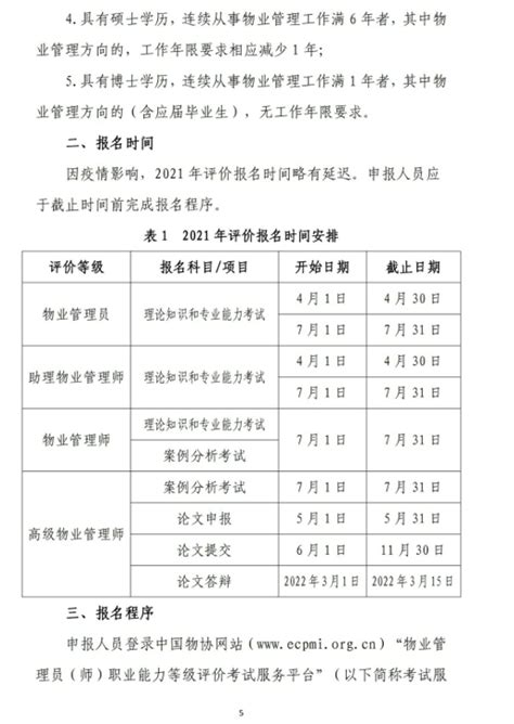 关于发布2021年物业管理员师职业能力等级评价报名简章的公告 协会动态 海淀物协