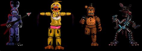 Fnaf Withered Toy Animatronics And Unphantom By Kietxsuper145 On Deviantart
