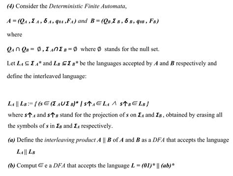 Solved 4 ﻿consider The Deterministic Finite