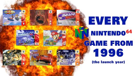 A Look At Every N64 Game From 1996 The Launch Year Youtube