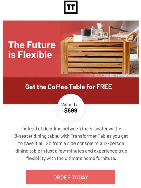 Transformer Table Dont Get Stuck In The Past Milled