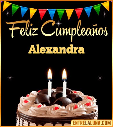 Feliz Cumplea Os Alexandra Gif Felicidades Alexandra