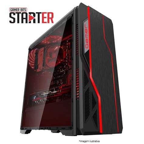 PC Gamer Bits Starter AMD A10 9700 8GB HD 1TB Radeon R7 Series Oficina Dos Bits