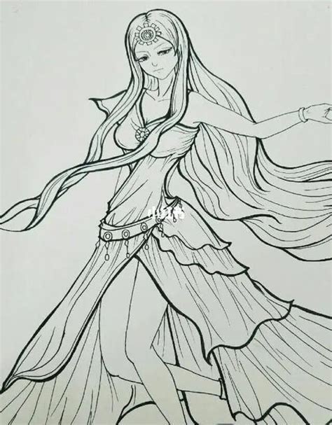 叶罗丽毒娘娘的简笔画 简笔画图片大全 普车都