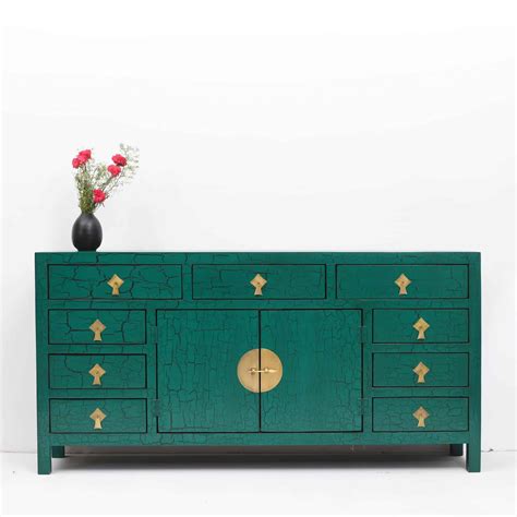 Oriental Red Sideboard Chisel And Log