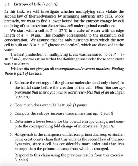 Approximating Glucose As An Ideal Gas Can We Calculate Entropy