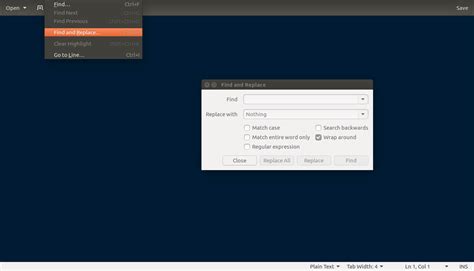 Gedit Advanced Findreplace Plugin Successfully Installed But Im Unable To Use It Ask Ubuntu