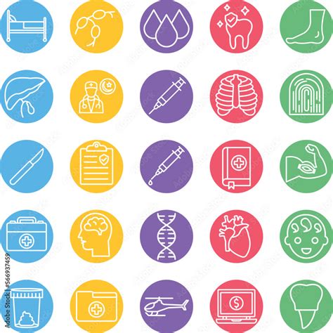Medical Healthcare Icons Set Medical Icons Pack Healthcare Vector