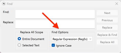 Use Regular Expression Or Regex Searches With Scrivener Literature