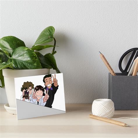 Shinji With Kensuke And Toji Evangelion Art Board Print For Sale By