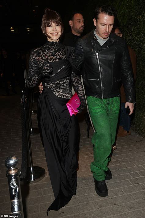 Cheryl Wows In A Sheer Black Lace Dress As She Leaves London Fashion