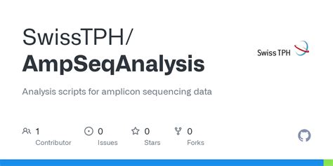 Github Swisstphampseqanalysis Analysis Scripts For Amplicon Sequencing Data