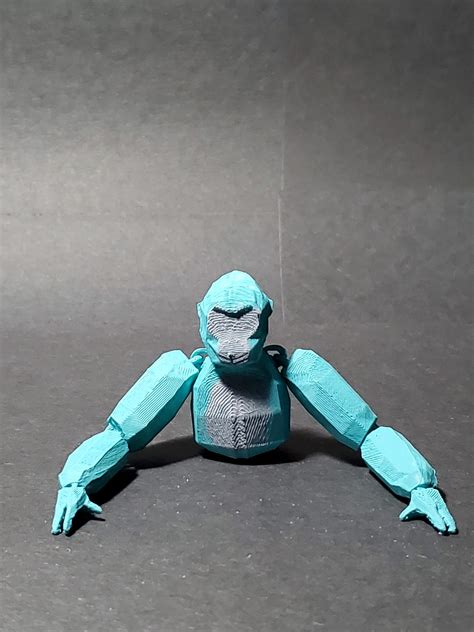 stl file articulated gorilla tag monke 🦍・3d printing design to download