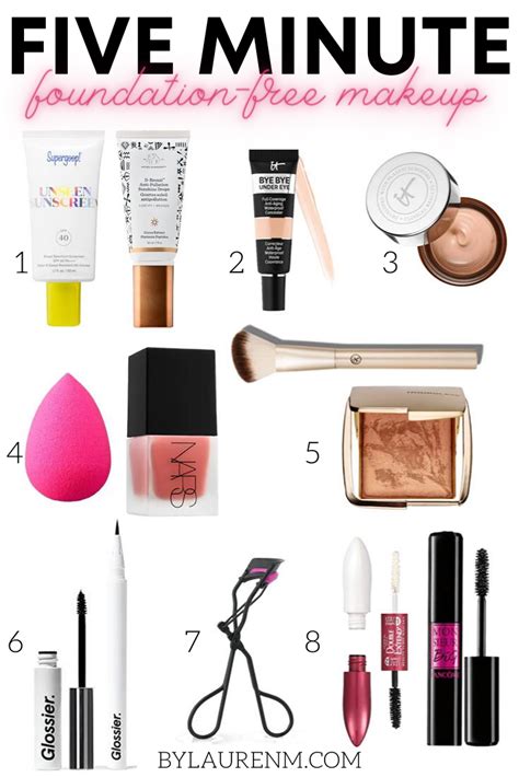 Five Minute Foundation Free Makeup Routine By Lauren M