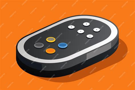Premium Vector Remote Control On Orange Background