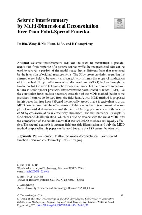 Pdf Seismic Interferometry By Multi Dimensional Deconvolution Free