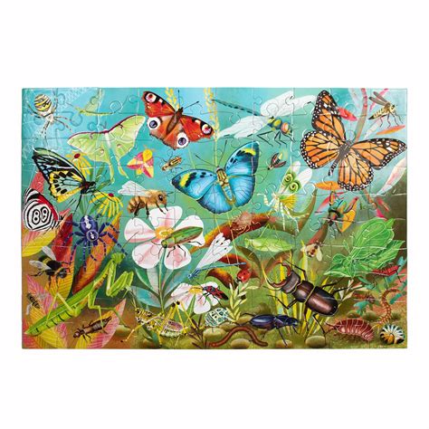 Love Of Bugs 100 Piece Jigsaw Puzzle By Eeboo Puzzle Warehouse