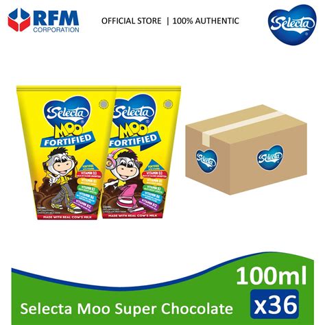 Selecta Moo Super Chocolate 100ml Pack Of 36 Shopee Philippines