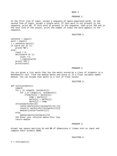 Grpa Week 4 Solutions Pdf Computer Science Algorithms